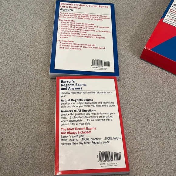Other | 2 Pack Barrons Regents Algebra 2 Review Books | Poshmark